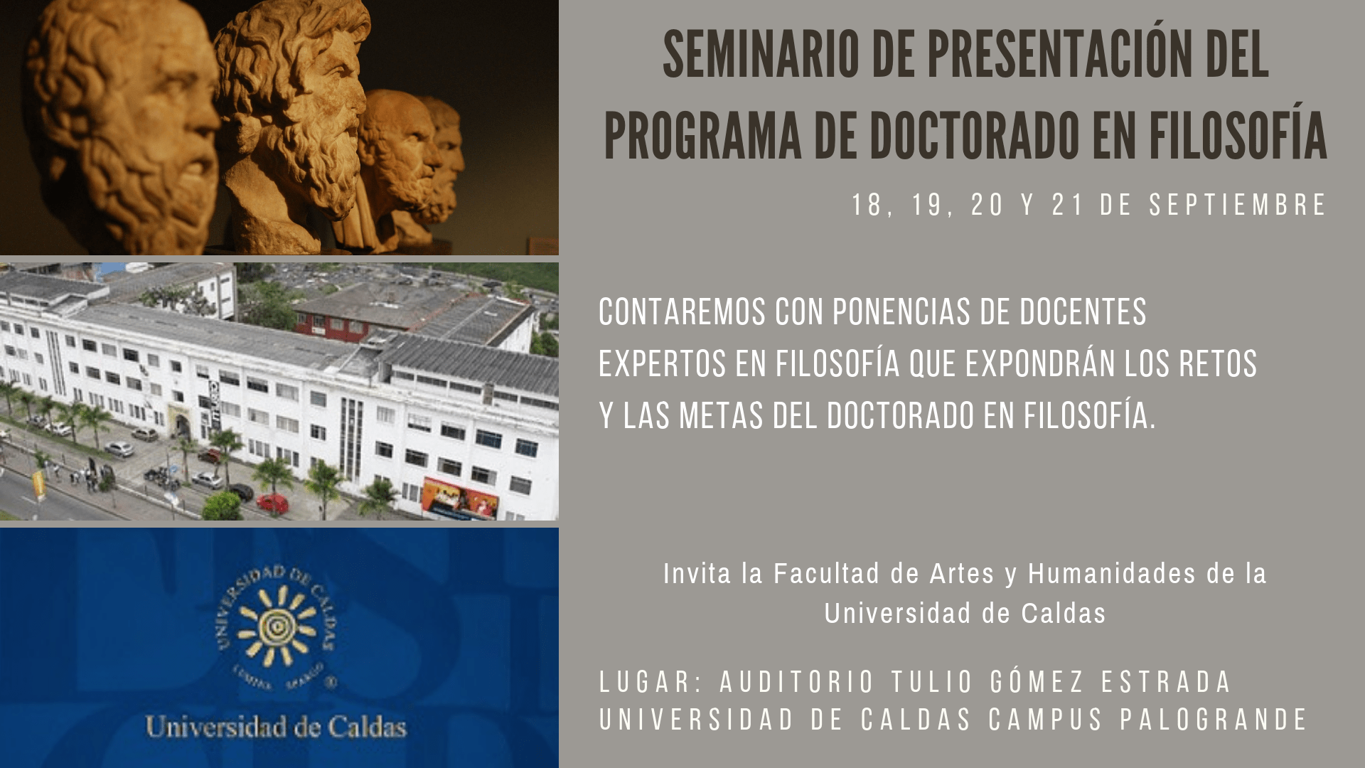 Seminario de Presentación del Programa de Doctorado en Filosofía