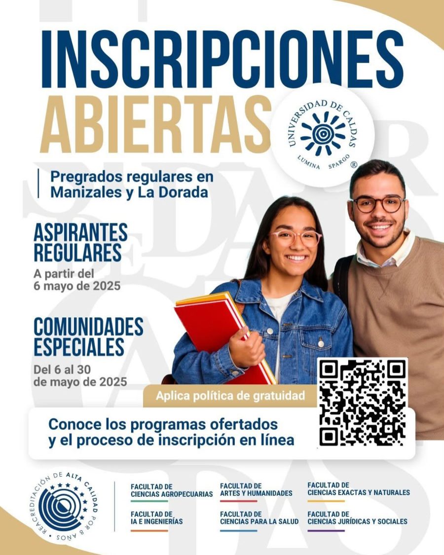 Universidad de Caldas abre inscripciones para programas de pregrado ...